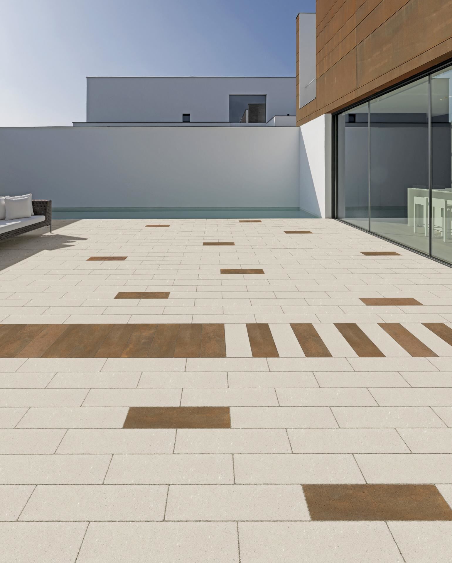 braun-steine FERRO CONCRETE mit VS 4 Verschiebesicherung 8cm, 45x15cm ...