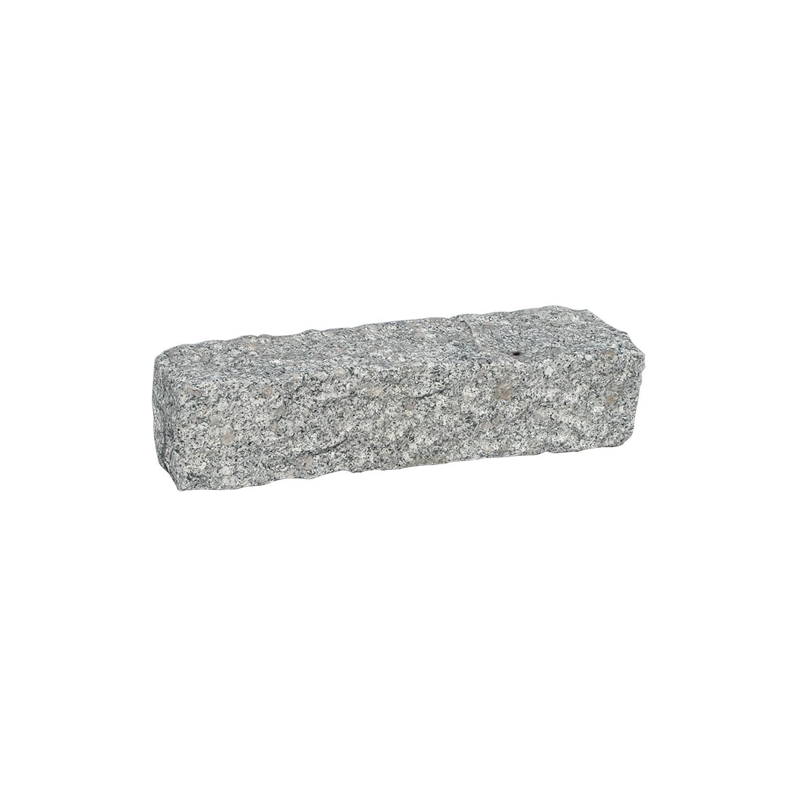 Granit-Palisaden, grau, 12x12 cm, allseits gespitzt