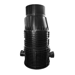 ROMOLD Einsteigschacht DN 800, Gerinne gerade DN/OD 315, Zulauf-und Ablauf Muffe DN/OD 315 ...