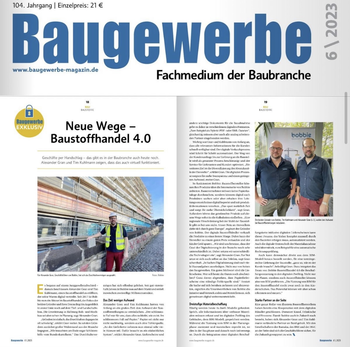 Baugewerbe exklusiv - Blog